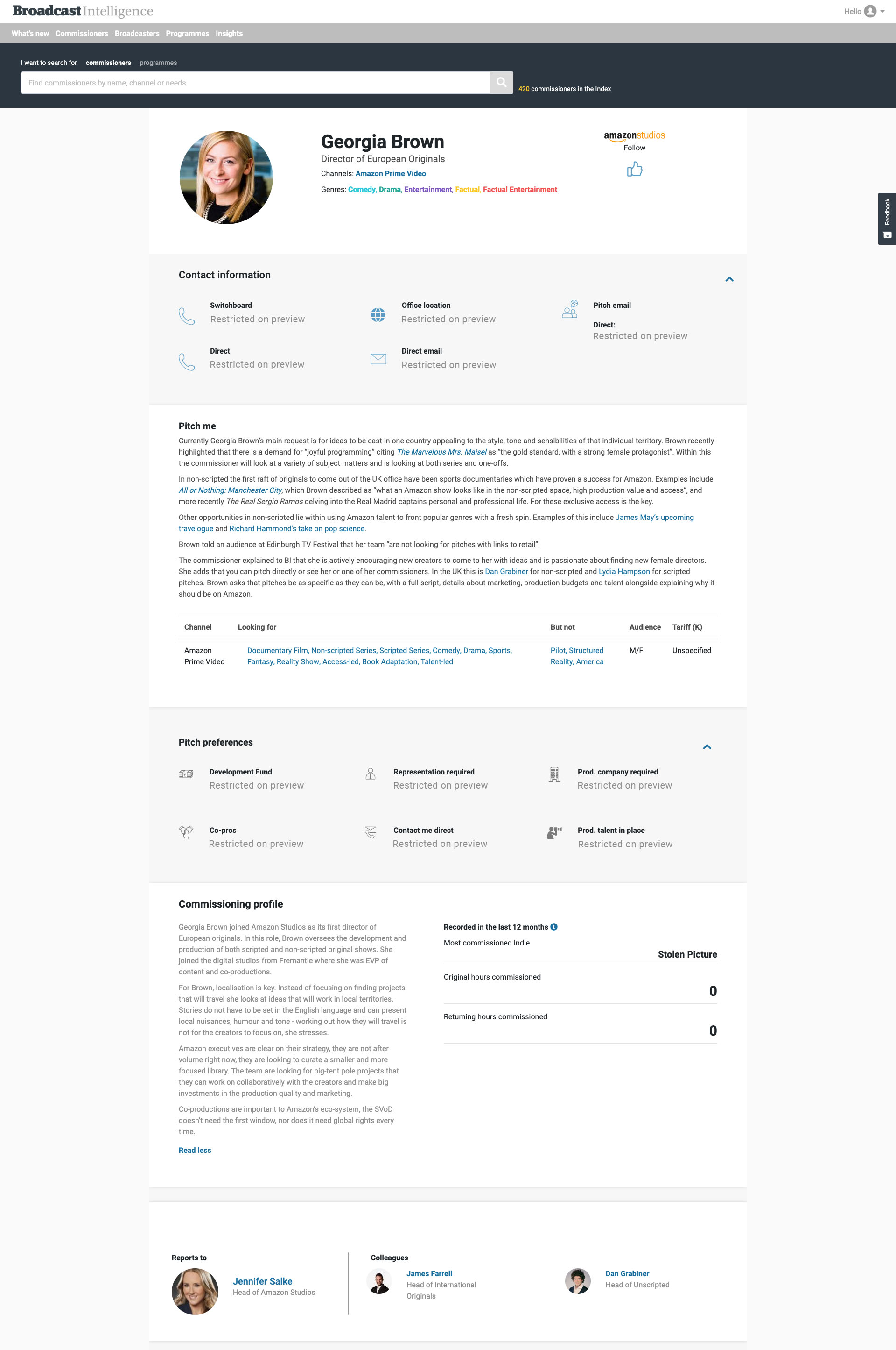 Broadcast Intelligence | The channel for entertainment analysis